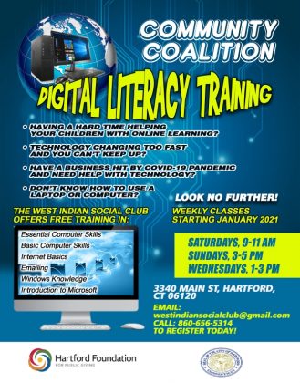 Digital Literacy - West Indian Social Club of Hartford (WISCOH)