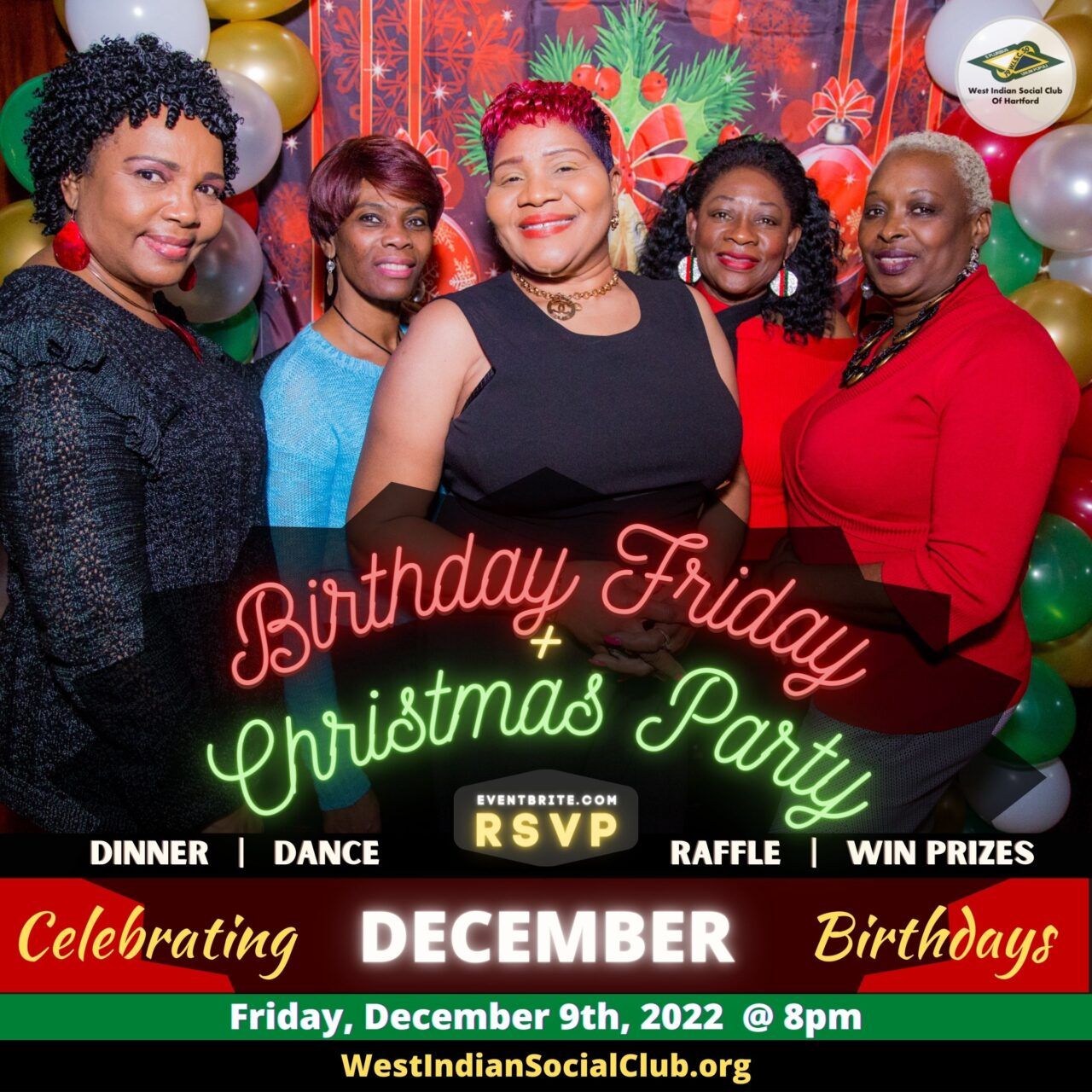 December 2022 - Birthday Friday & Christmas Party - Hartford ...